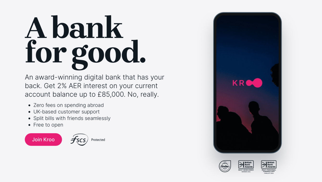 Kroo Bank Review - 3.60% interest on a current account